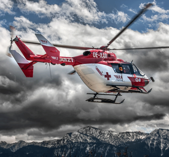 Private Helicopter - Landing Red Aviation